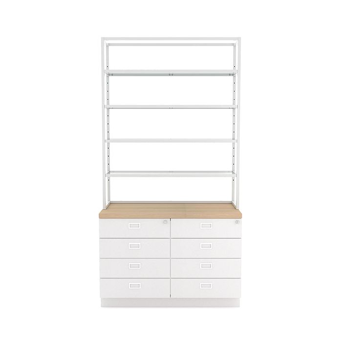Retail Display Shelving with Drawers Subastral