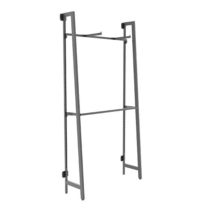 Wall Mounted Outrigger with U-Shaped Hangrail and Faceouts Subastral