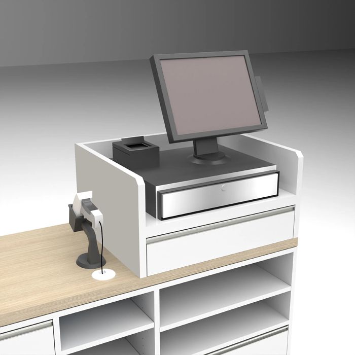 Add-On Cash Wrap Platform with Register Well Subastral