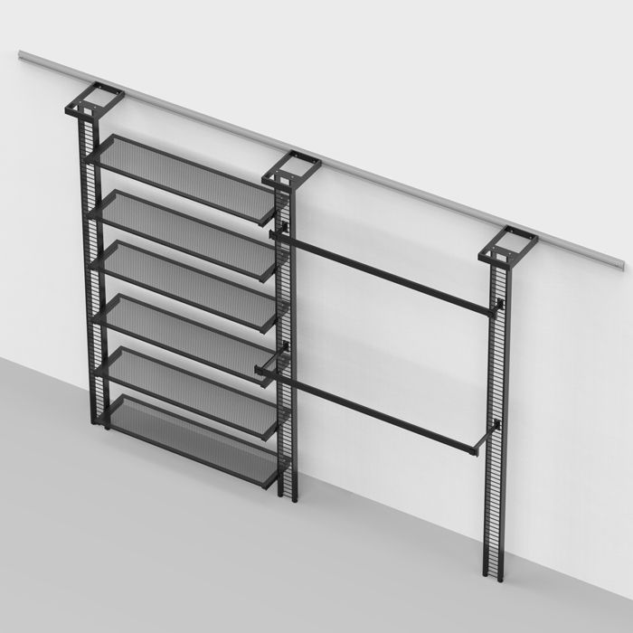 Ladder Wall Display Outrigger for Hanging and Folded Items Subastral
