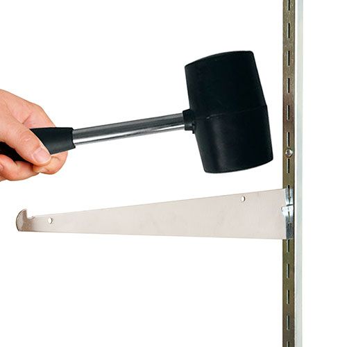 72" Slotted Wall Standards | Medium Duty with Satin Zinc Finish Subastral