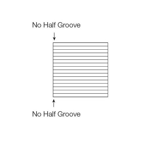 Slatwall Panel - Pine Woodgrain Laminate With Straight Edges Subastral