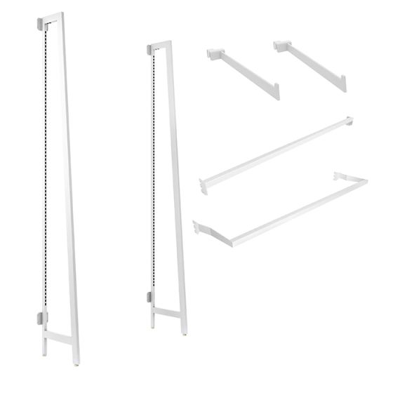Wall Mounted Outrigger with U-Shaped Hangrail and Faceouts Subastral